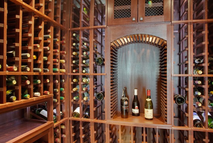 12. Stained & Lacquered Modular Wine Cellar – Blue Grouse Wine Cellars
