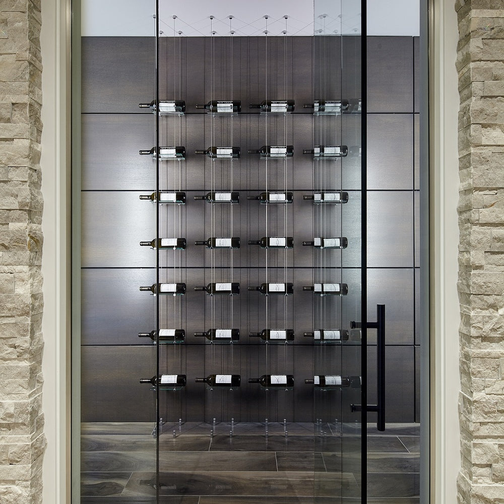 12 Bottle Float Cable Wine Racking Display Kit – Blue Grouse Wine Cellars