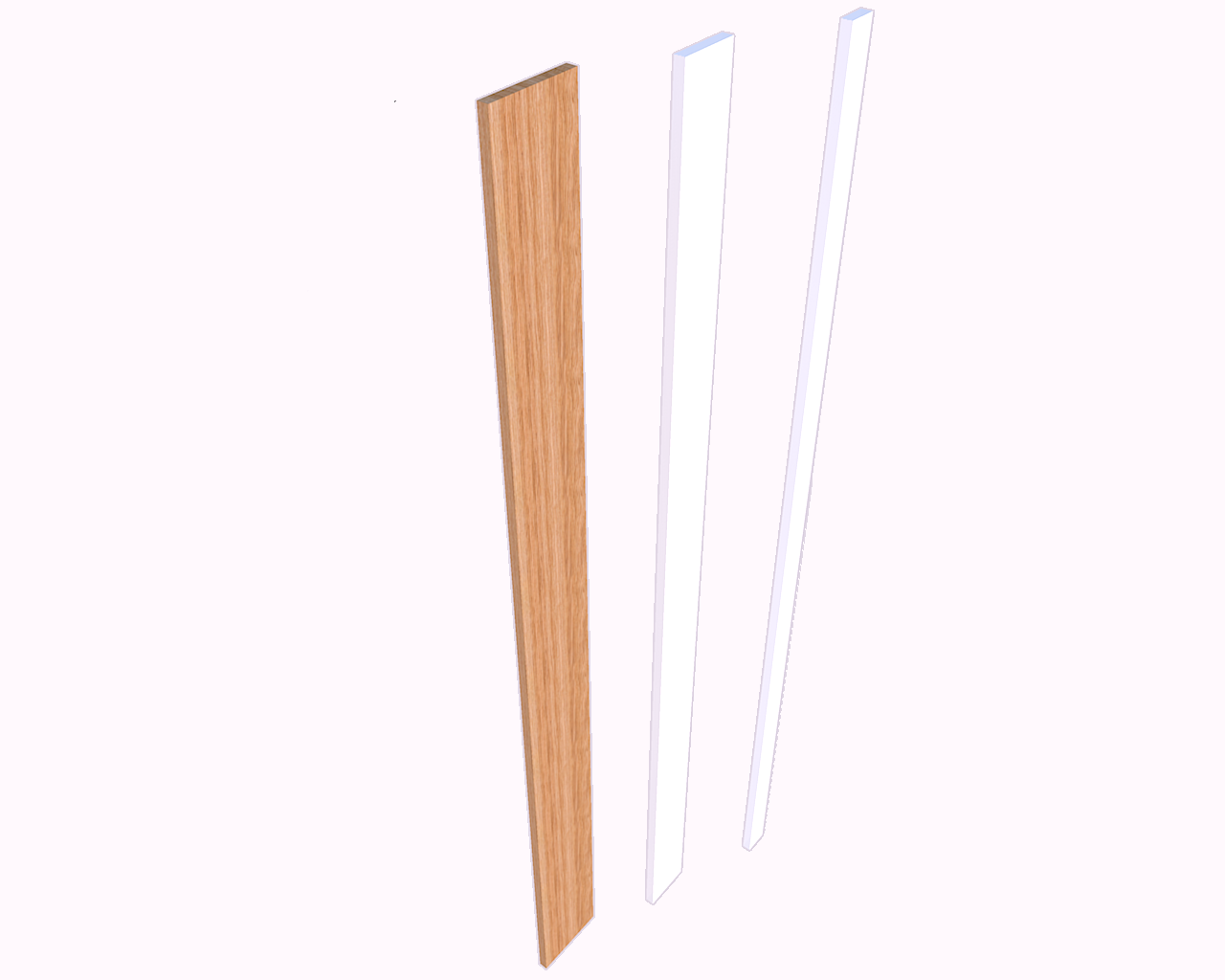6" Wide Filler Strip for Precision Kit Wood Wine Racking - For 7 Foot ...