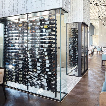 Millesime Streamline Wine Rack - 1 Bottle Deep & 8 Feet High – Blue ...