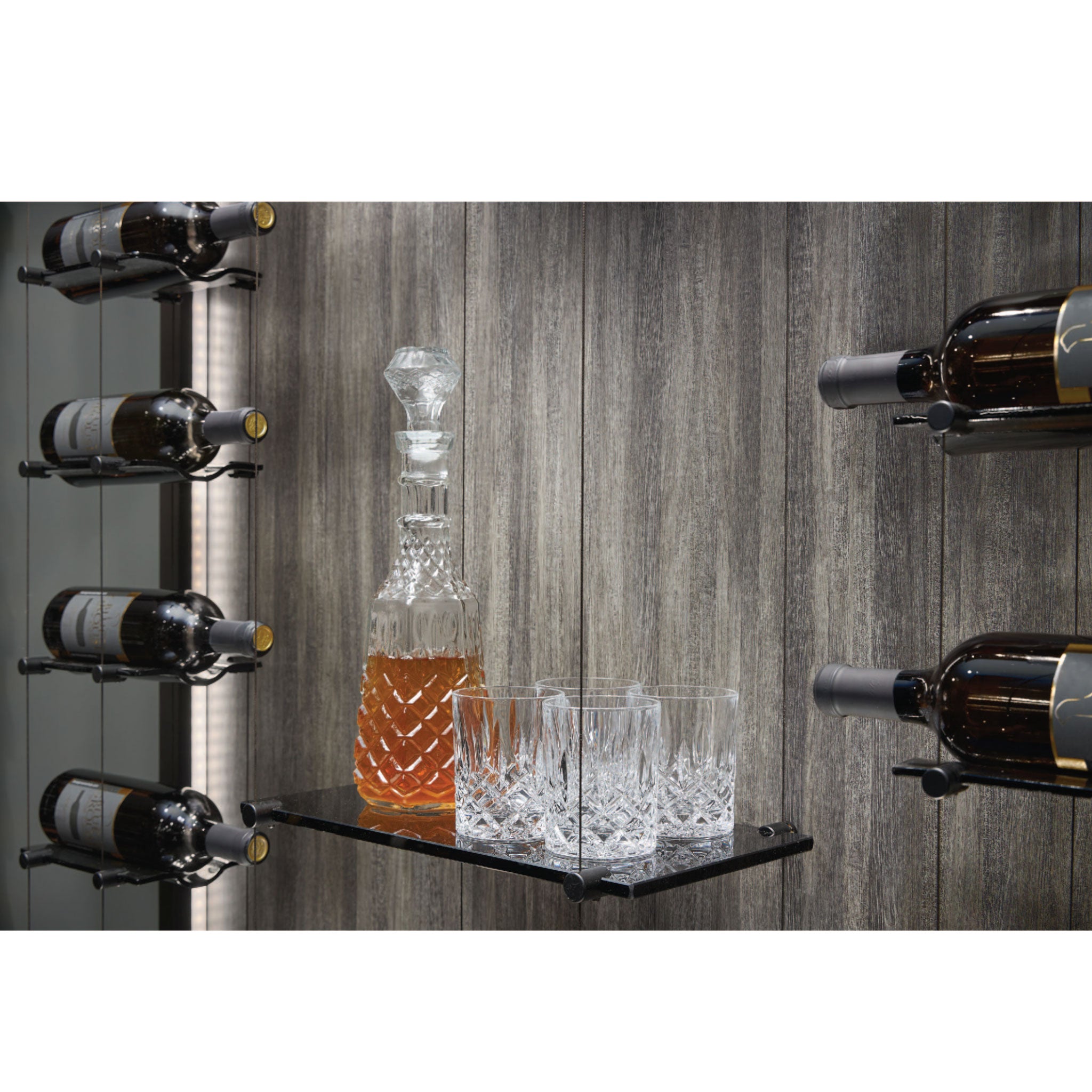 Float Glass Shelving Unit – Blue Grouse Wine Cellars