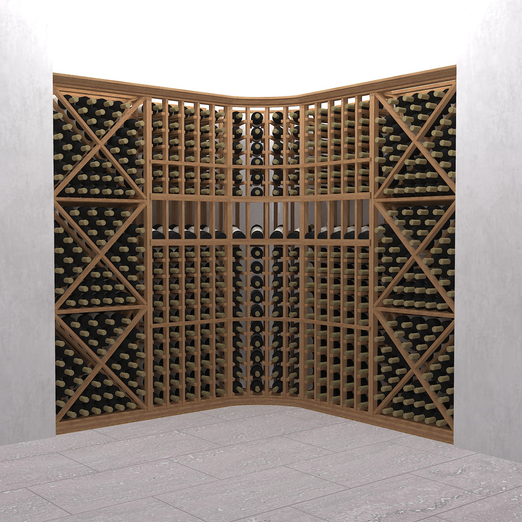The Curve - 6 Foot Tall Precision Kit Wine Racking Display Set – Blue ...