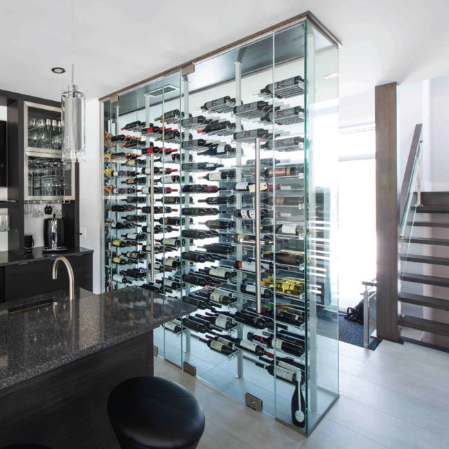 Wine Racking with Rails – Blue Grouse Wine Cellars