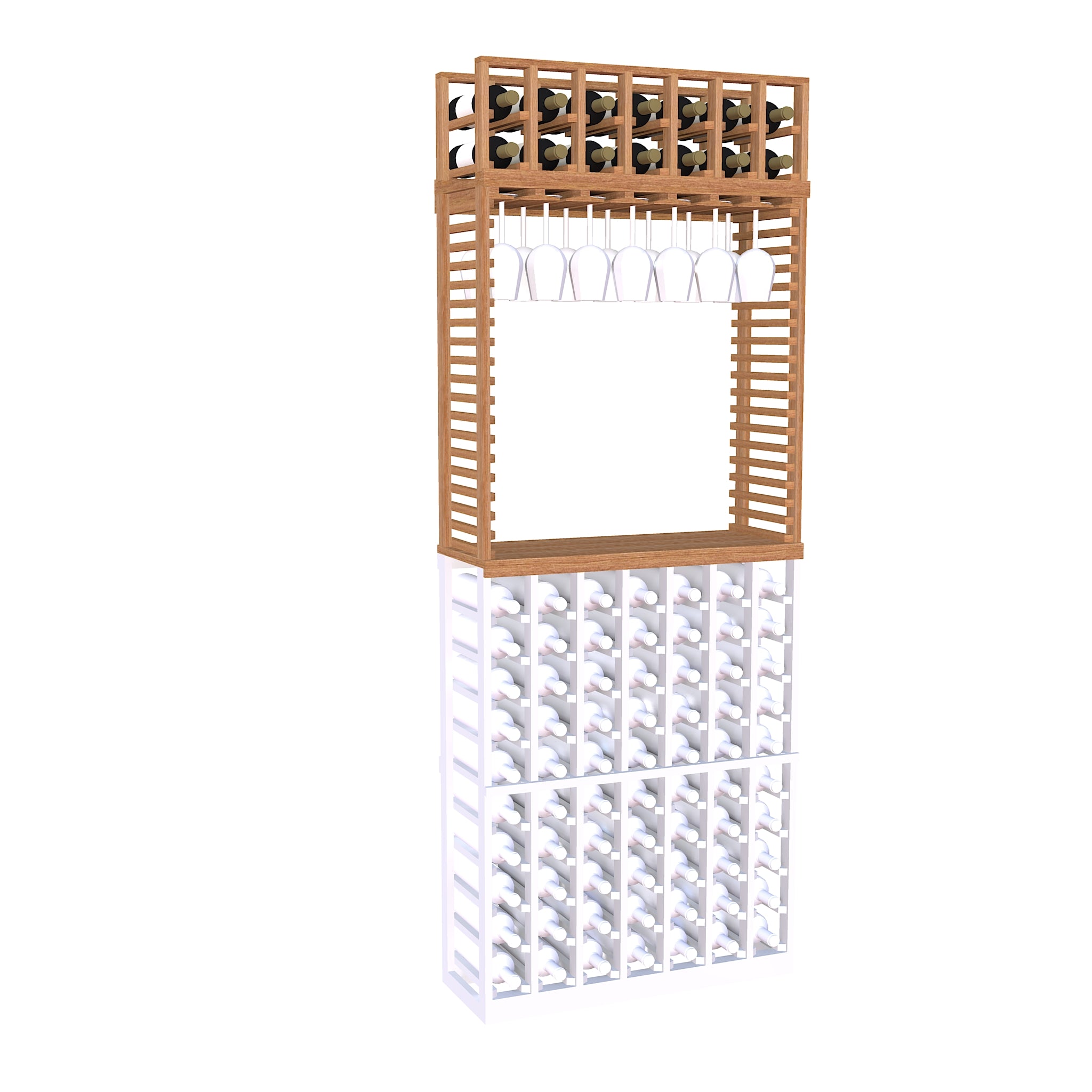 Display Topper with Stemware Rack Precision Kit - 7 Foot – Blue Grouse ...